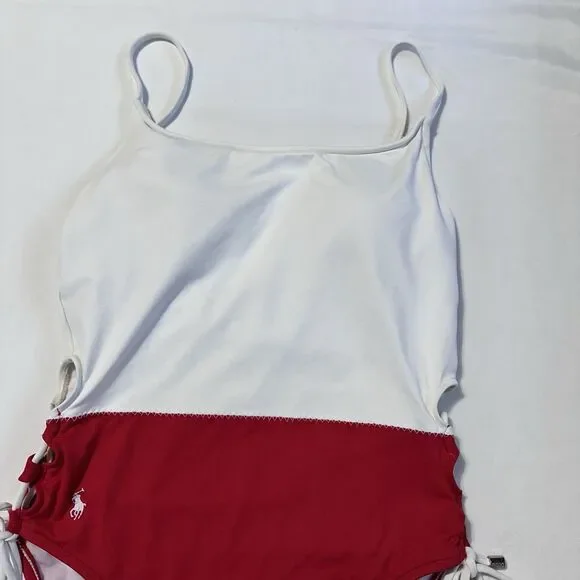 Ralph Lauren | Swim | Polo Ralph Lauren Swimsuit Red White Colorblock ...
